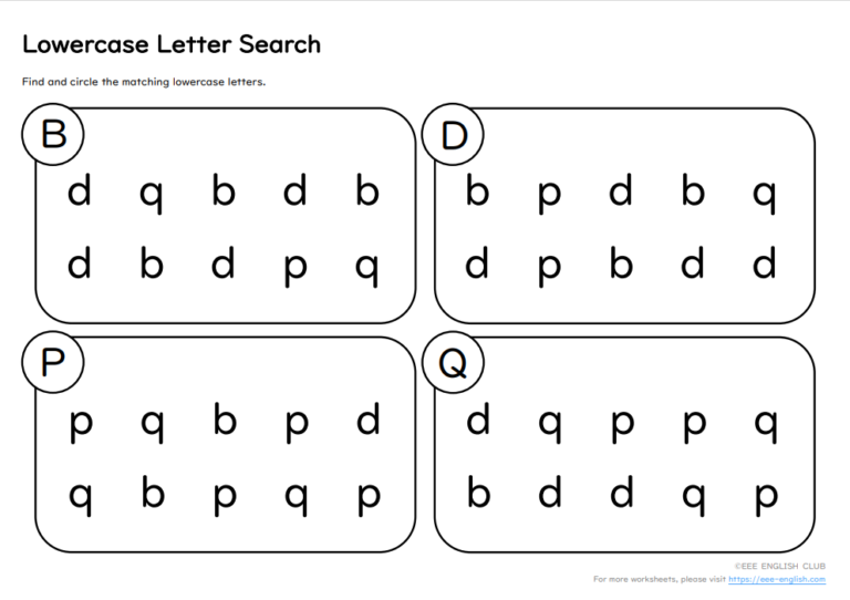 小文字b,d,p,q | EEE ENGLISH CLUB
